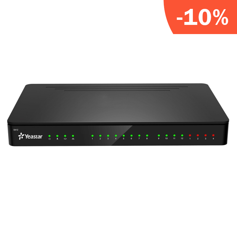IP (VoIP) and IP hybrid PBX: Yeastar S412